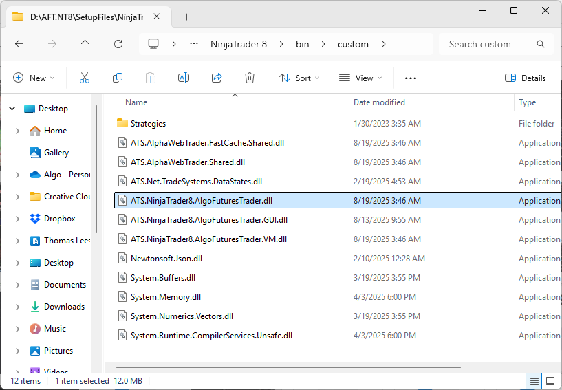AFT8 Update Release v2025.8.19.1 fast memory handling for AWT API Link ...